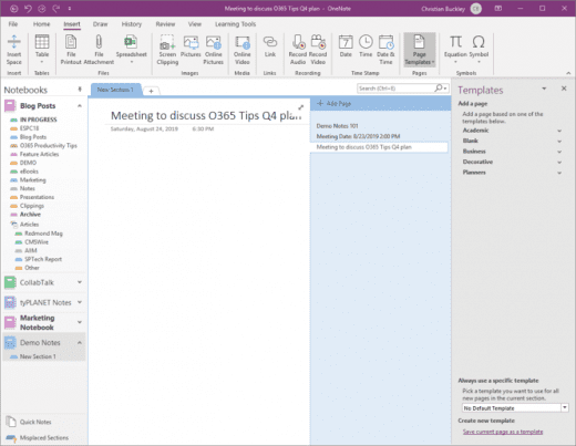 Jumpstart Note-taking with OneNote Templates – buckleyPLANET