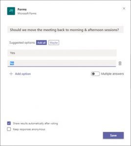 Gathering Feedback with Polls in Microsoft Teams – buckleyPLANET