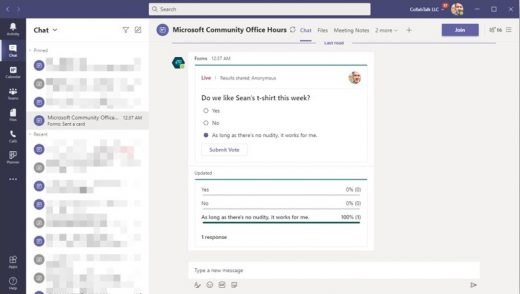 Gathering Feedback with Polls in Microsoft Teams – buckleyPLANET