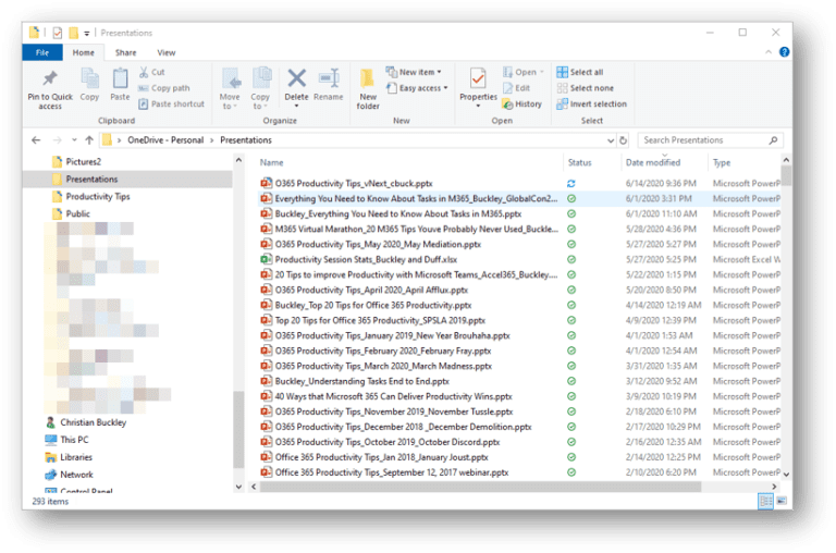 Productivity Tip: Versioning in File Explorer – buckleyPLANET