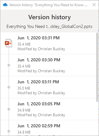 Productivity Tip: Versioning in File Explorer – buckleyPLANET