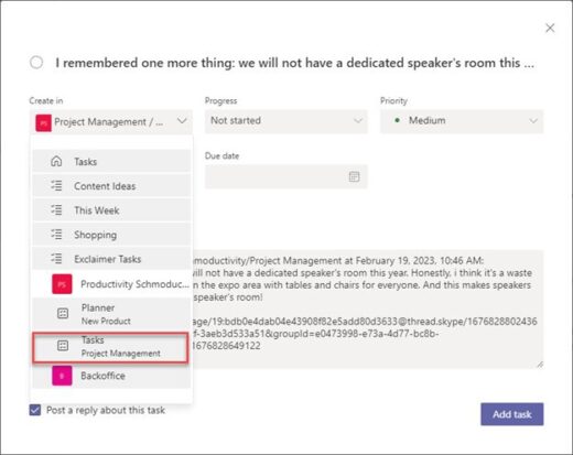 Productivity Tip: Creating To Do Tasks in Teams and Outlook on the Web ...