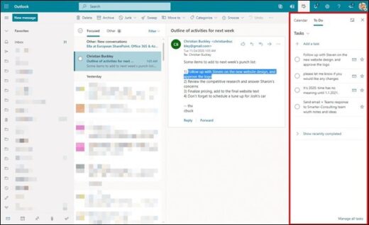 Productivity Tip: Creating To Do Tasks in Teams and Outlook on the Web ...